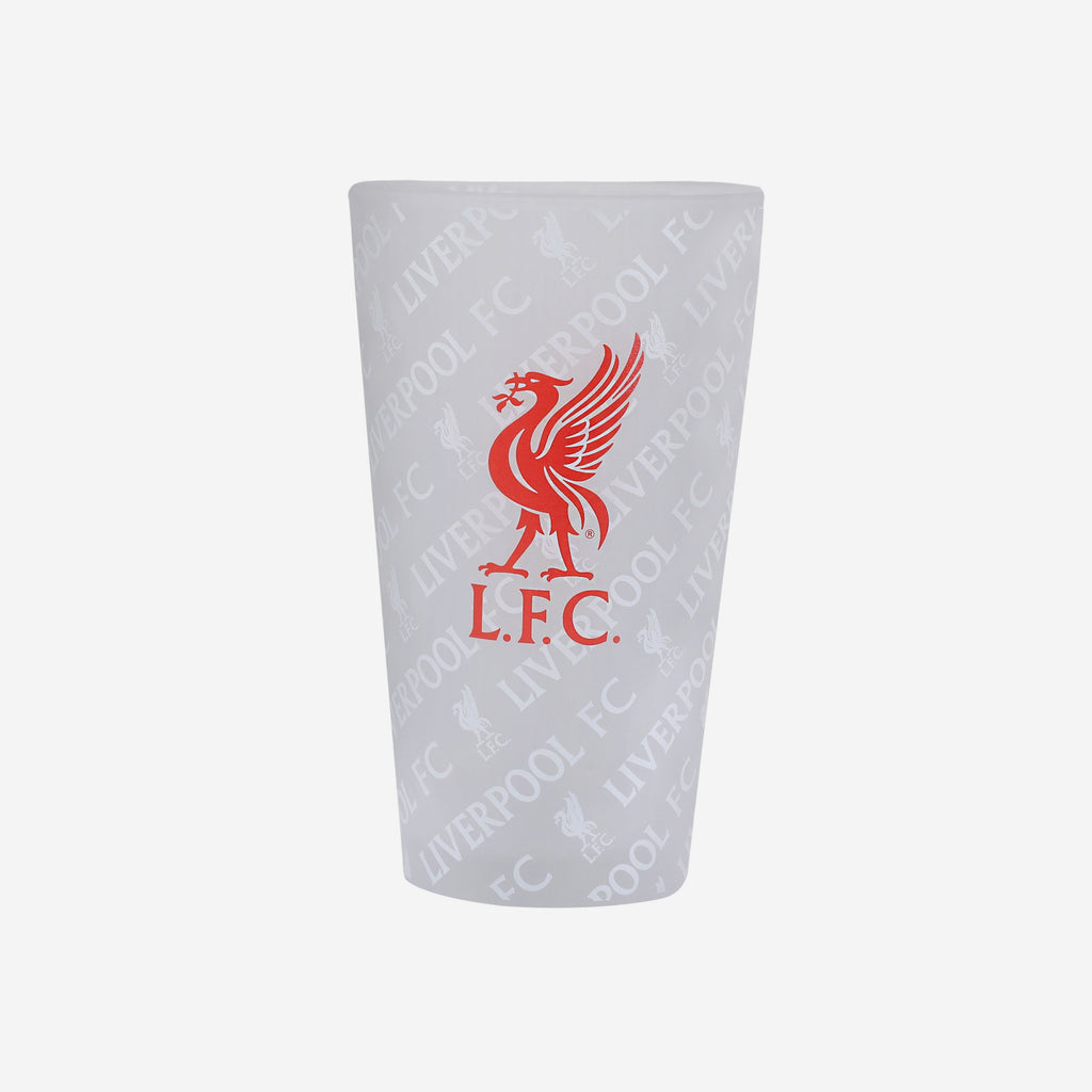 Liverpool Fc Frosted Tumbler Glass Foco Uk