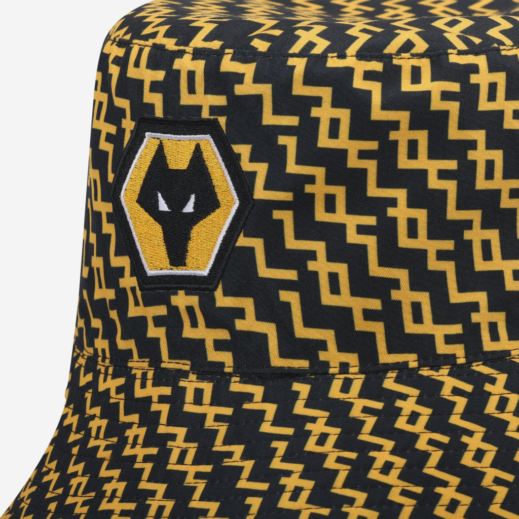 Wolverhampton Wanderers FC Pixel Reversible Bucket Hat FOCO | UK