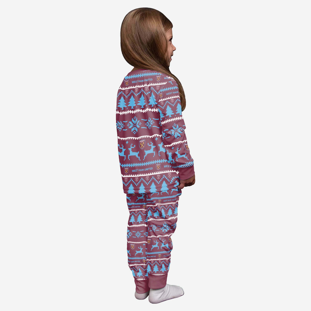 West Ham United FC Toddler Family Holiday Pyjamas FOCO | UK