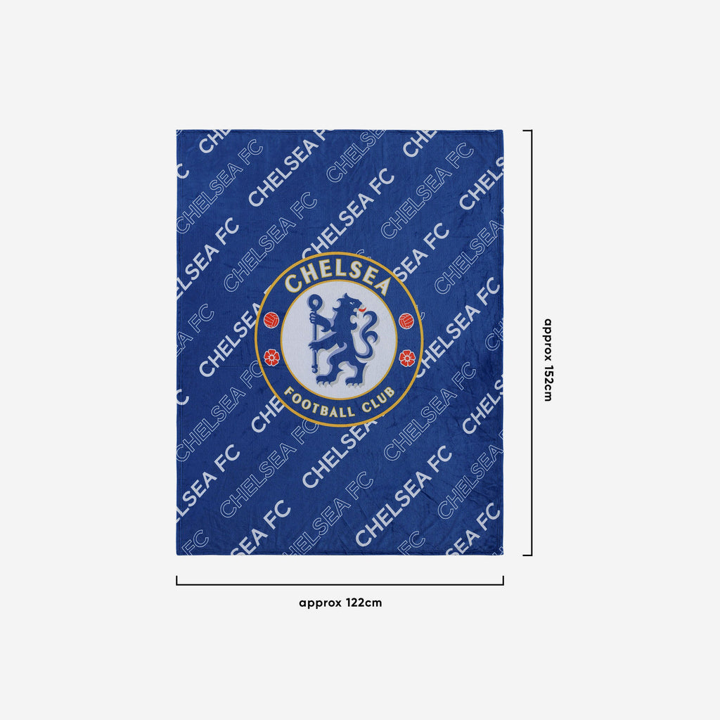Chelsea FC Supreme Slumber Plush Throw Blanket FOCO | UK