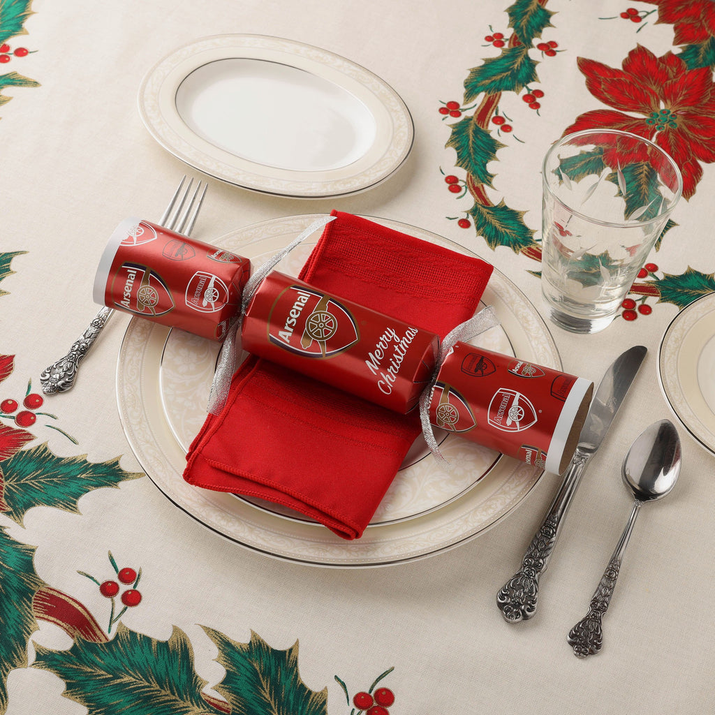 Arsenal FC 6 Pack Christmas Holiday Crackers FOCO | UK