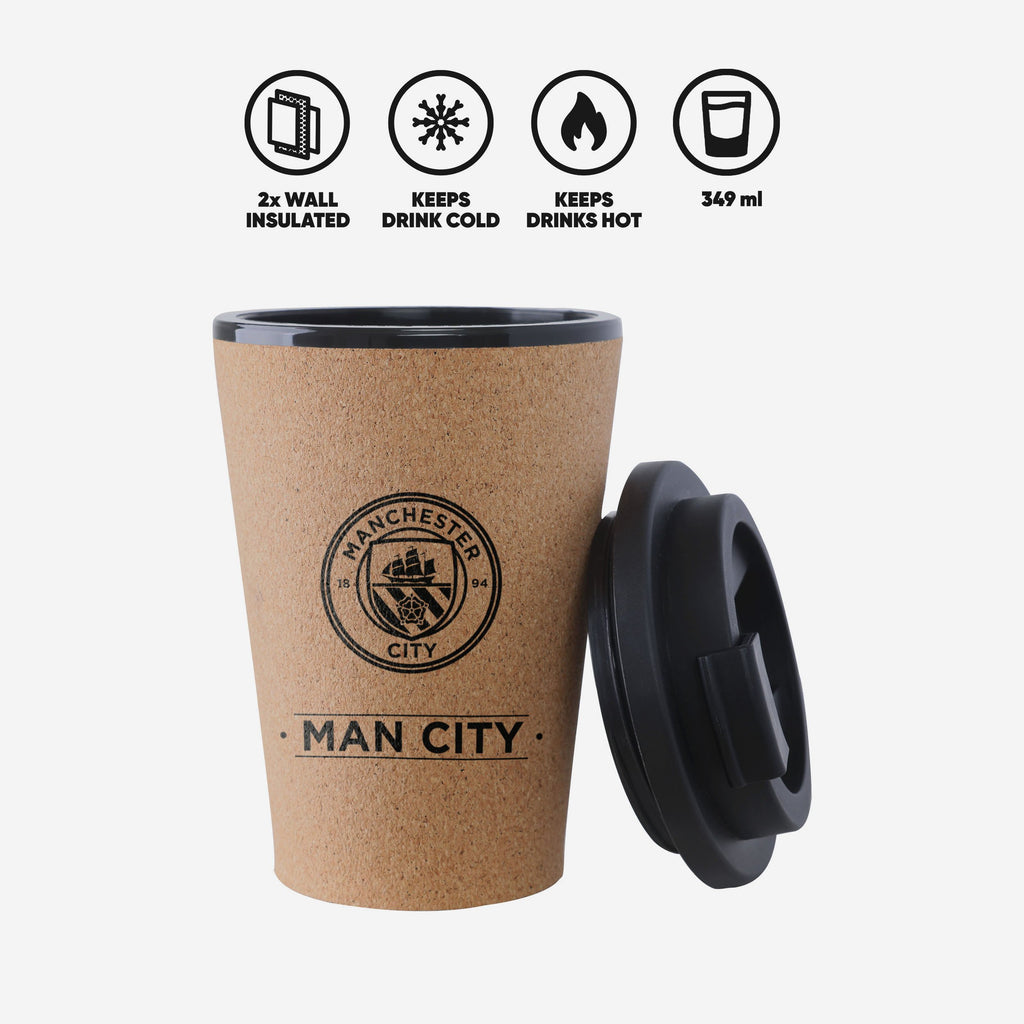 Manchester City FC 350 mL Cork Travel Mug FOCO | UK