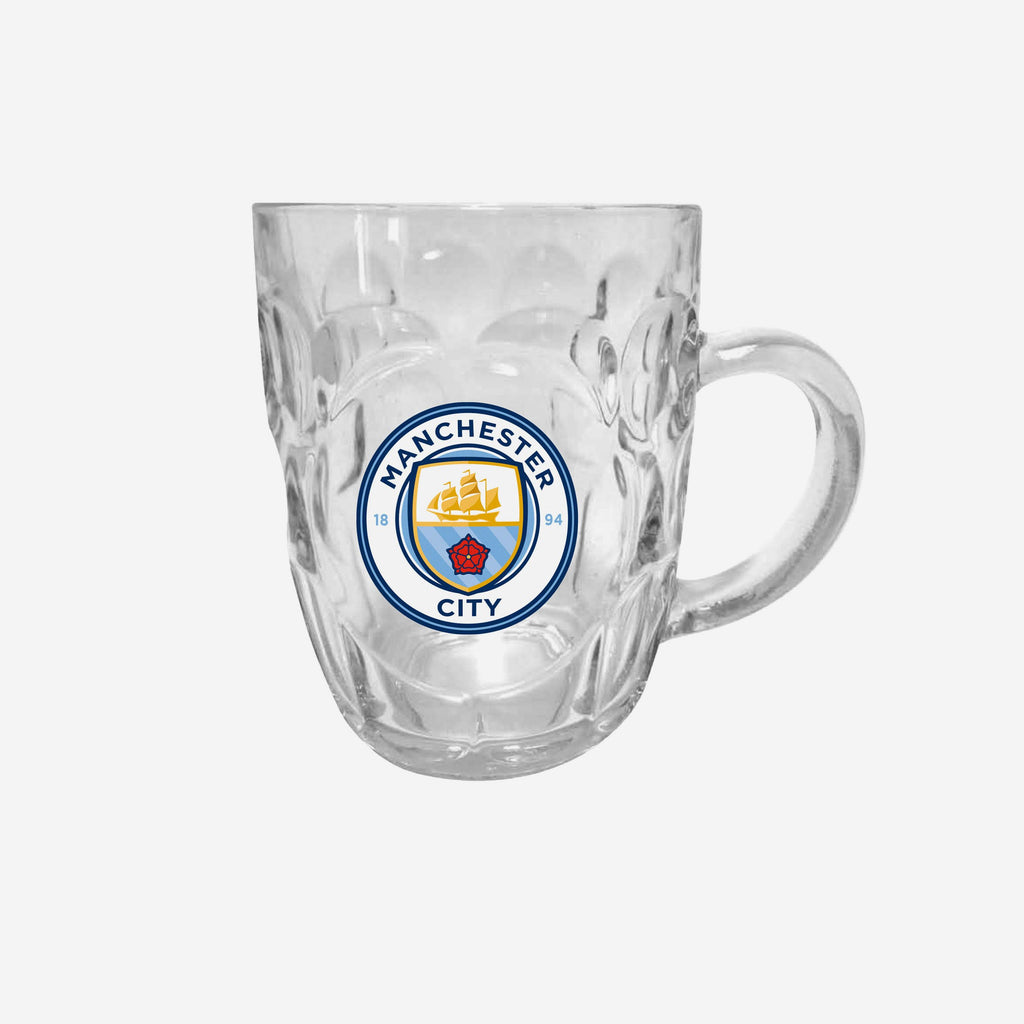Manchester City FC Dimple Tankard Pint Glass FOCO | UK