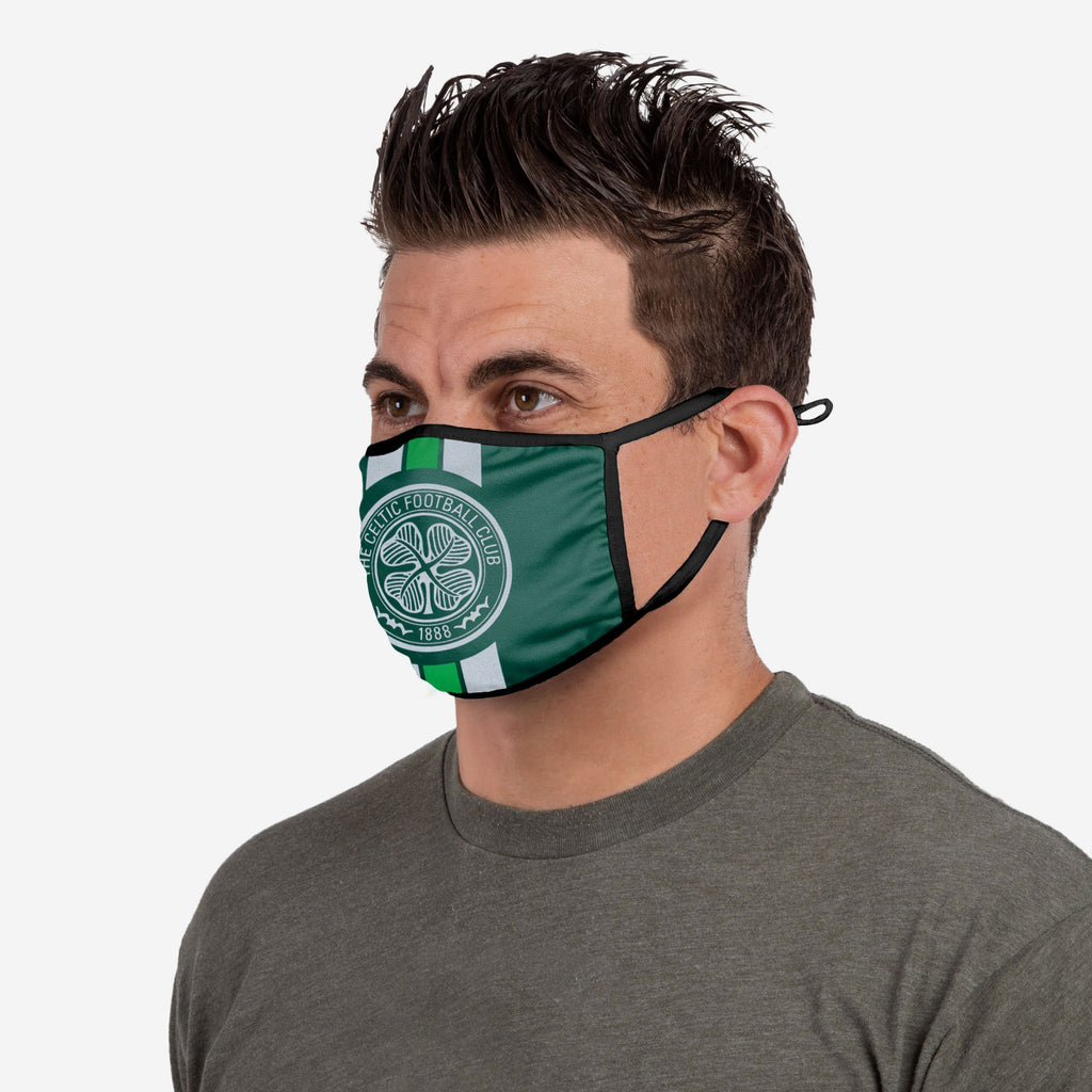 Celtic FC Stripe Logo Reflective Face Cover FOCO | UK