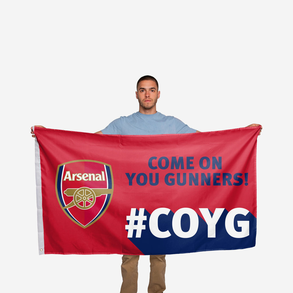 Arsenal FC Motivational Slogan Flag FOCO | UK