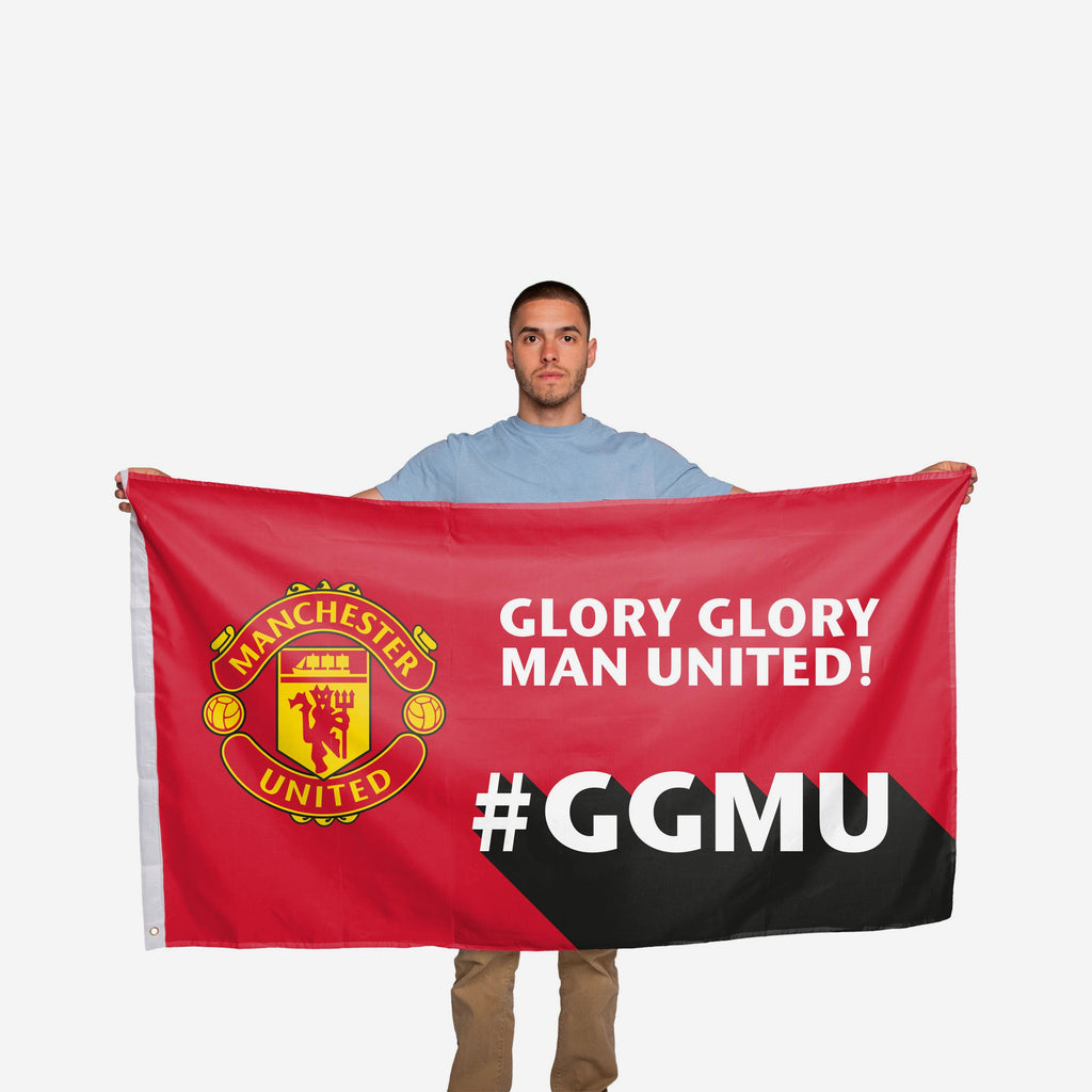 Manchester United FC Motivational Slogan Flag FOCO | UK