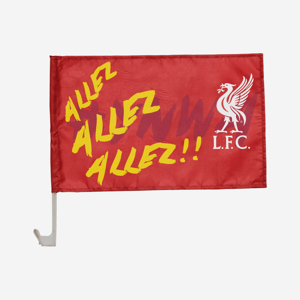 Liverpool FC Allez Allez 2 Pack Car Flag FOCO | UK