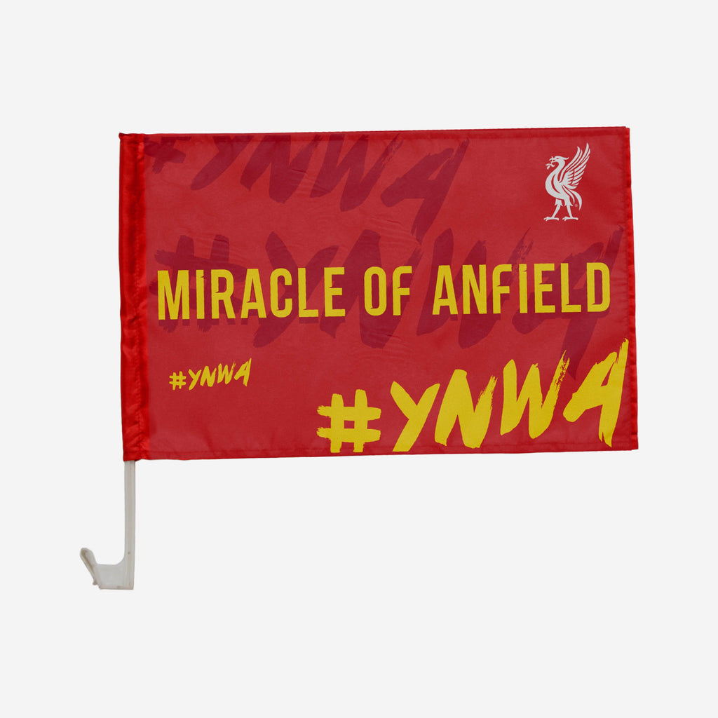 Liverpool FC Miracle Of Anfield 2 Pack Car Flag FOCO | UK