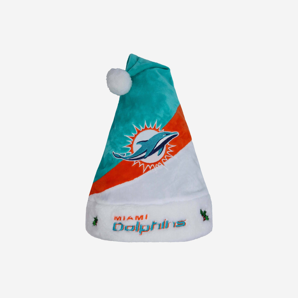 Miami Dolphins Colourblock Santa Hat FOCO | UK