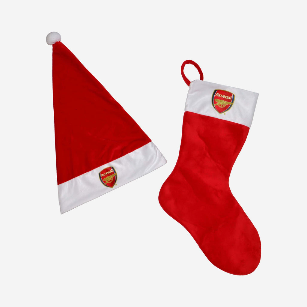 Arsenal FC Santa Hat & Stocking Set FOCO | UK