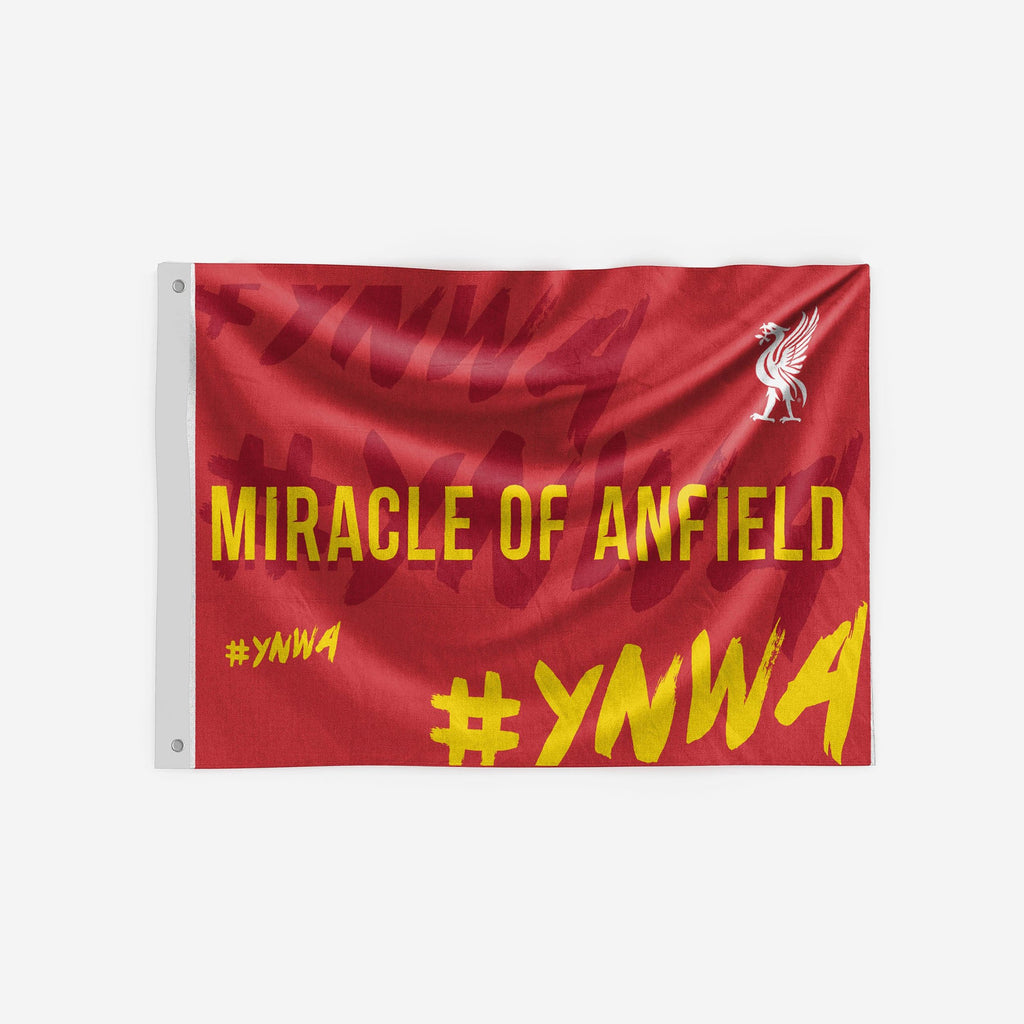 Liverpool FC Miracle Of Anfield 5 x 3 Flag FOCO | UK