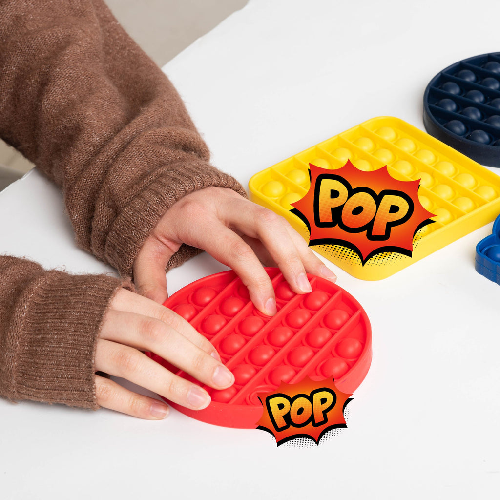 Manchester United FC 2 Pack Circle & Heart Push-Itz Fidget FOCO | UK