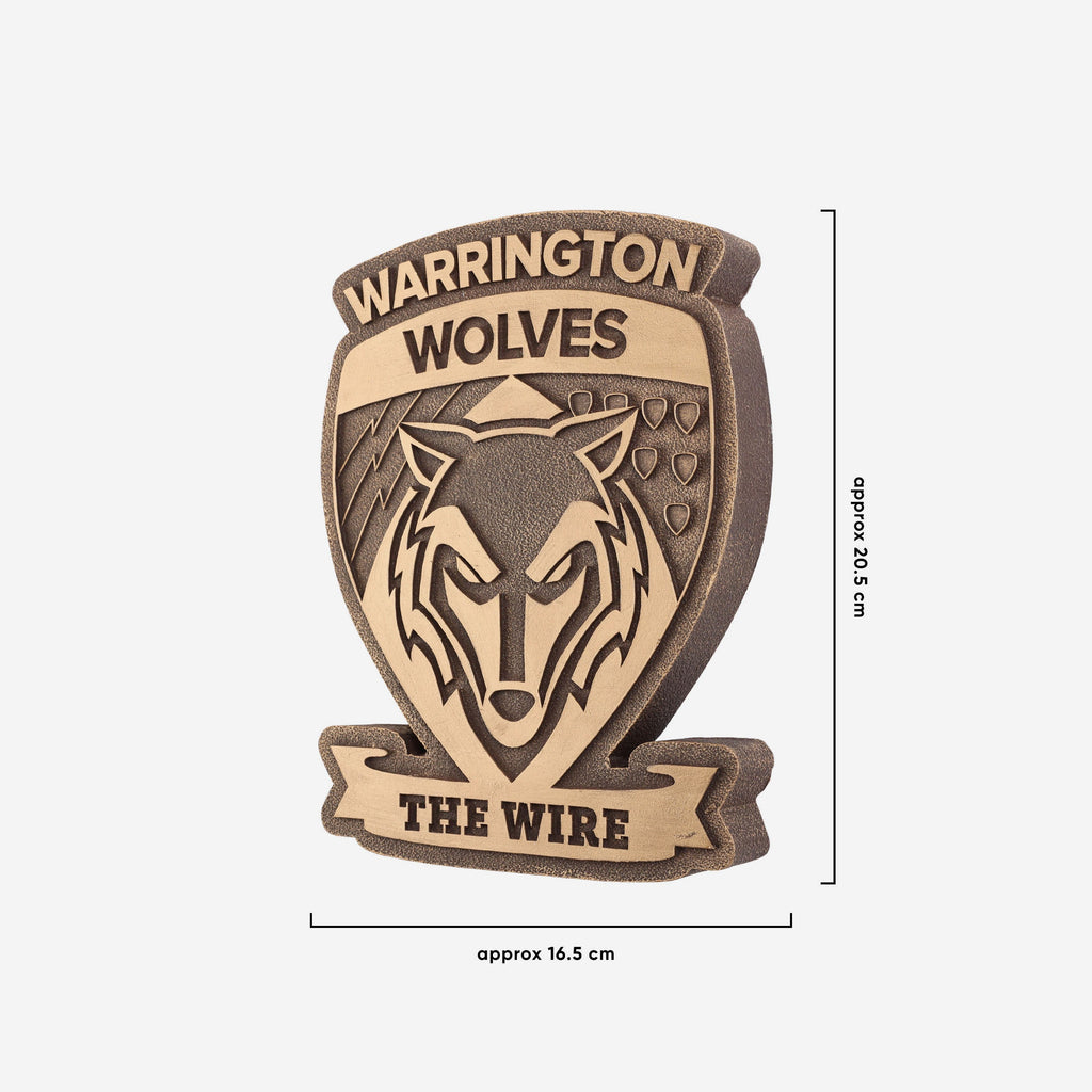 Warrington Wolves Bronze Effect Wall Sign FOCO | UK