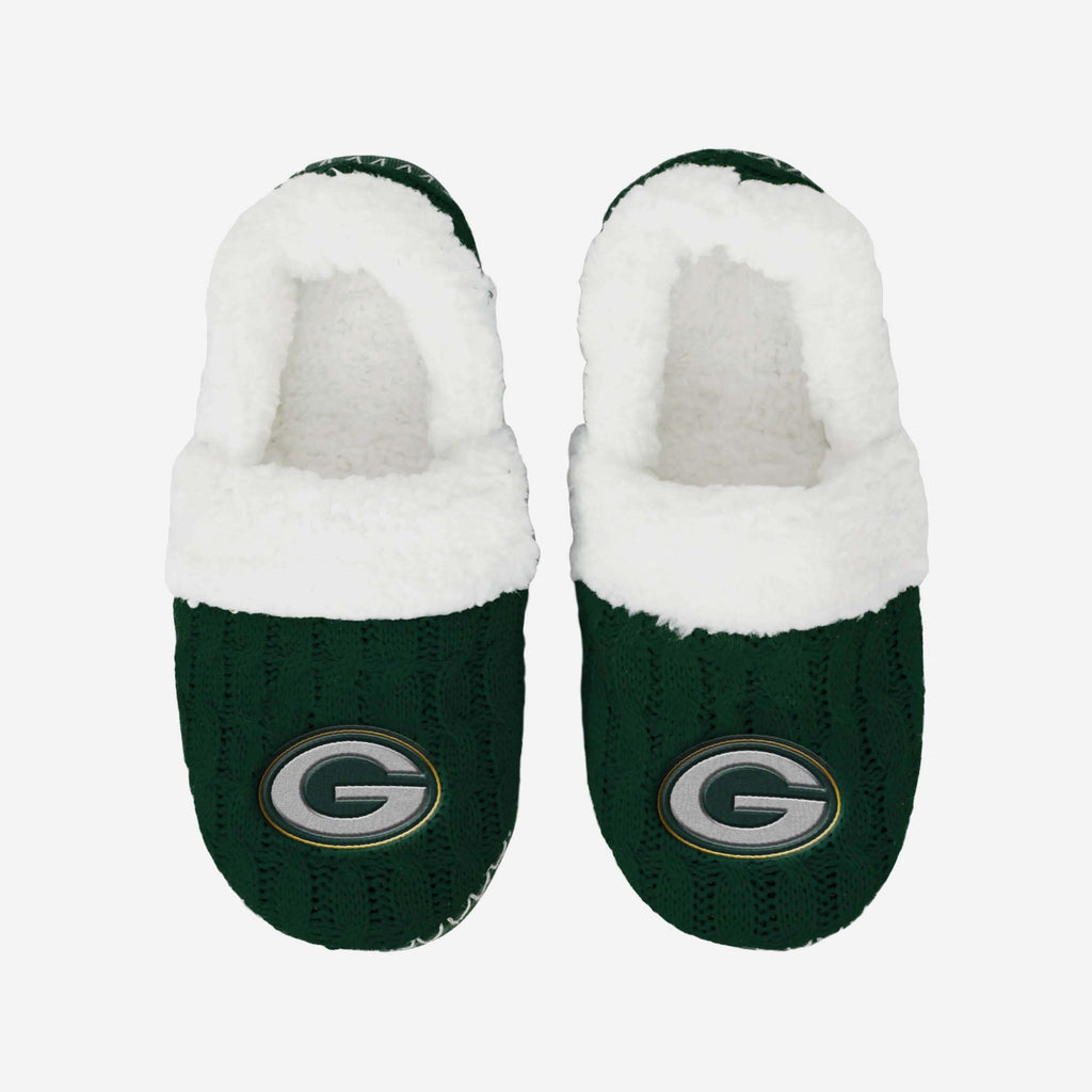 Green Bay Packers Team Colour Moccasin Slipper FOCO | UK