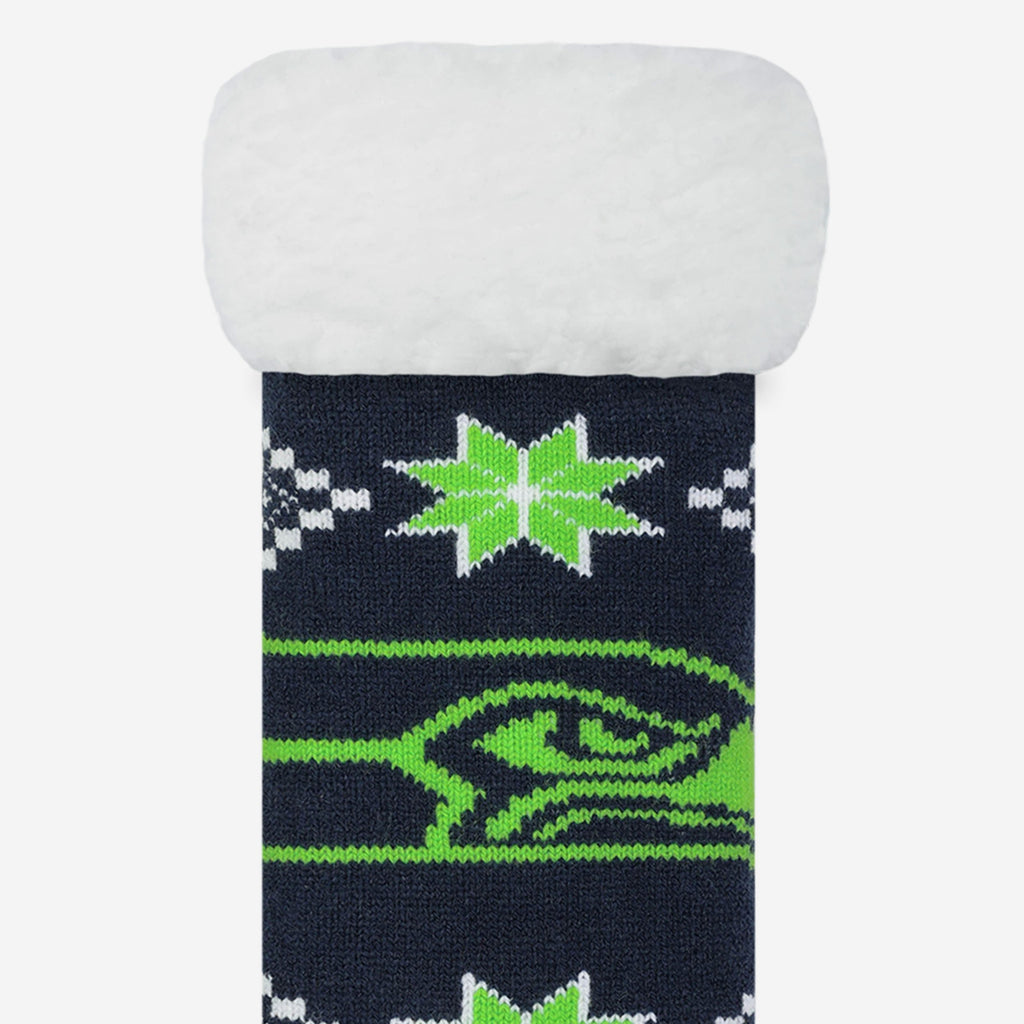 Seattle Seahawks Ugly Footy Slipper Socks FOCO | UK