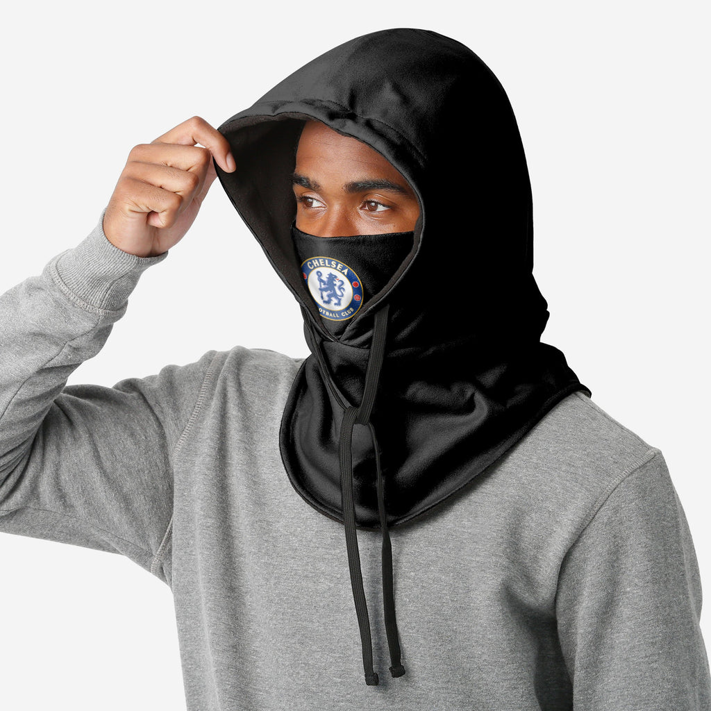 Chelsea FC Black Drawstring Hooded Snood FOCO | UK