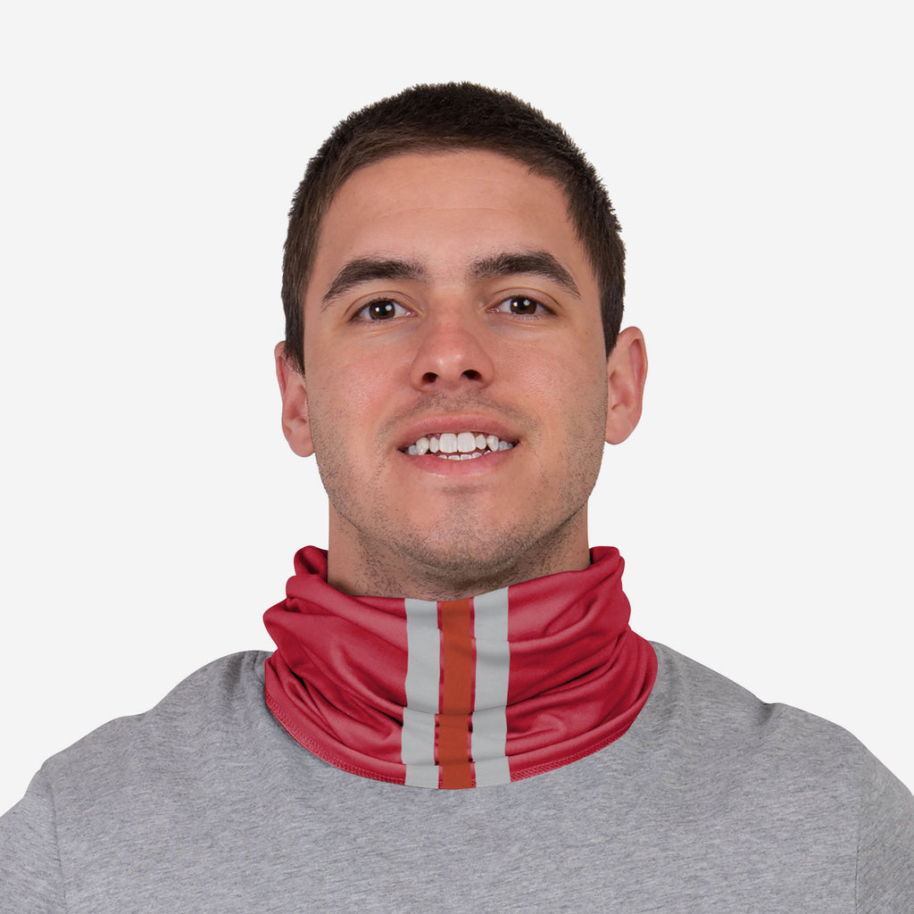 Liverpool FC Stripe Logo Reflective Snood Scarf FOCO | UK