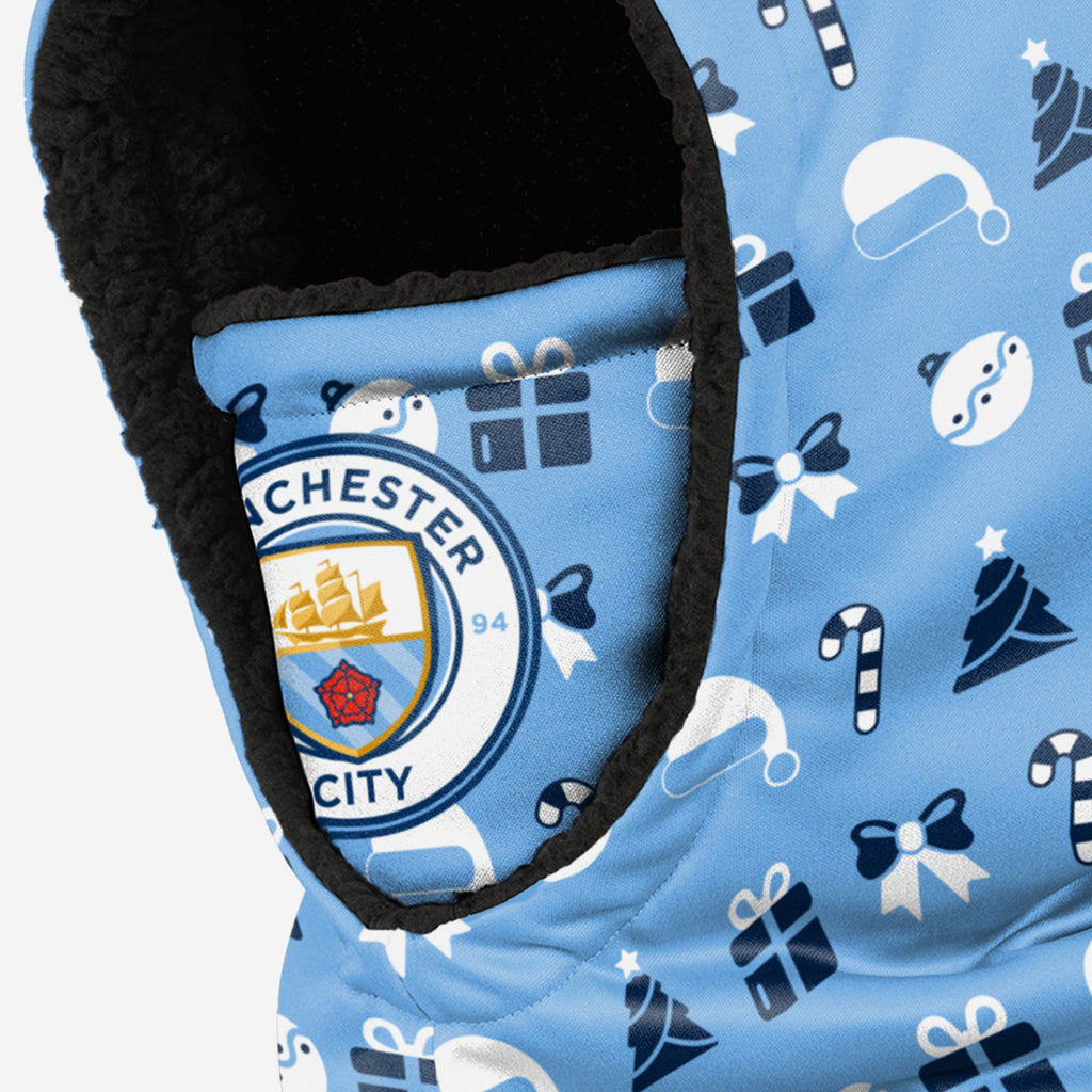 Manchester City FC Christmas Hooded Snood FOCO | UK
