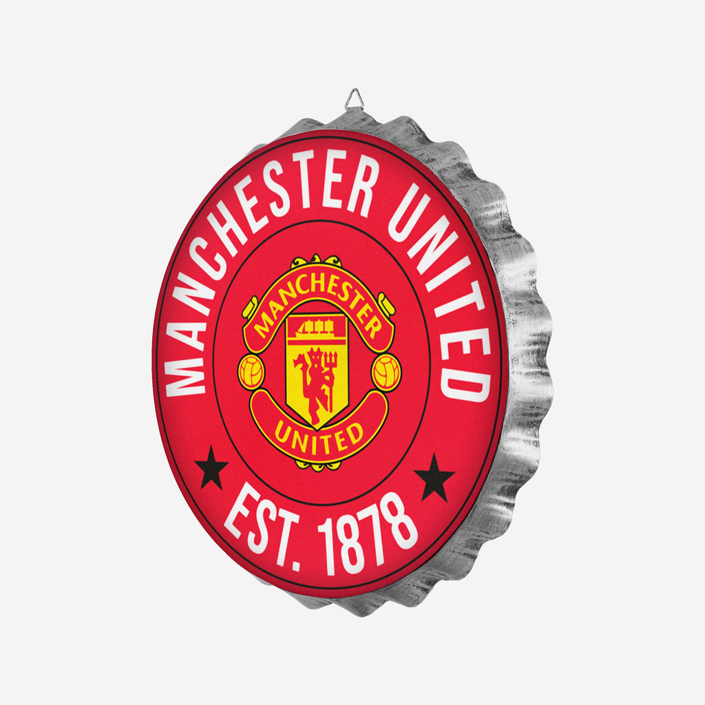 Manchester United FC Wall Mounted Bottlecap Sign FOCO | UK